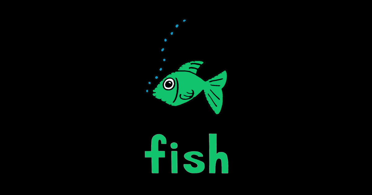This is a FISH - Fish - Sticker | TeePublic