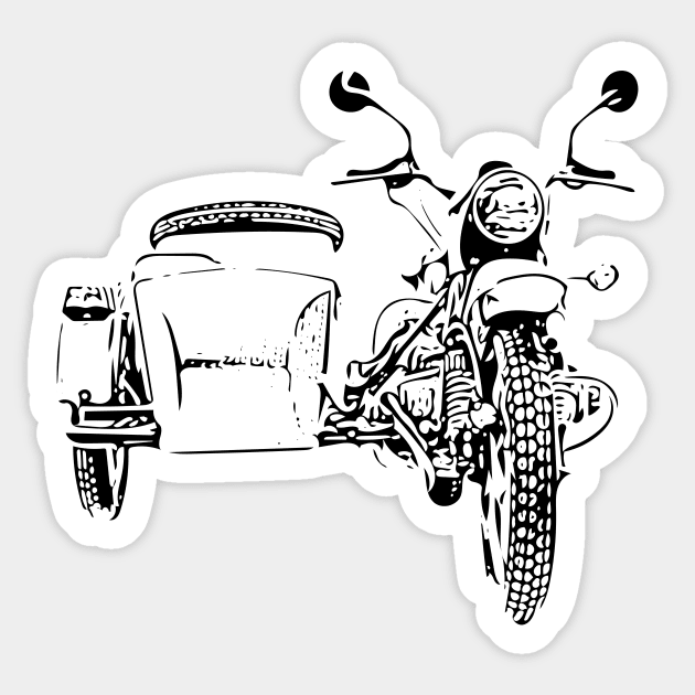 Sidecar motorcycle - Ural - Sticker | TeePublic