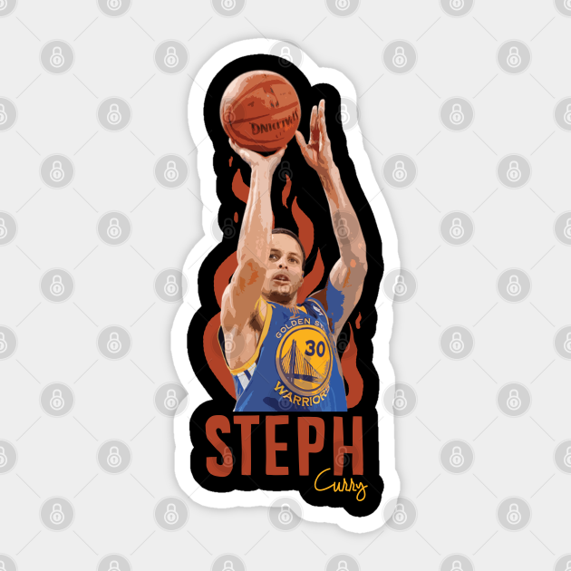 Steph Curry 3 points - Steph Curry - Sticker | TeePublic