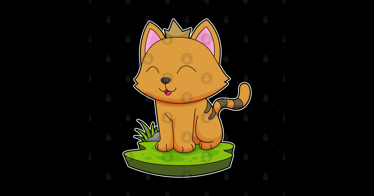 Cat Queen Crown - Cat - Sticker | TeePublic