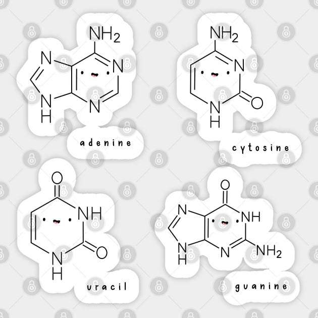 Kawaii RNA Pack - Rna - Sticker | TeePublic