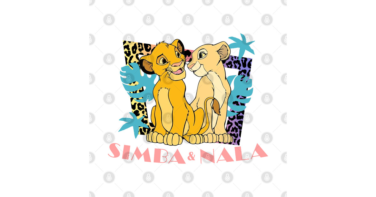 Simba & Nala - Lion King - T-Shirt | TeePublic