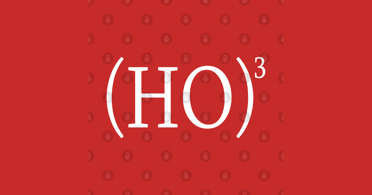 Ho Ho Ho Math Christmas (HO)3 - Mathematics Joke - T-Shirt | TeePublic