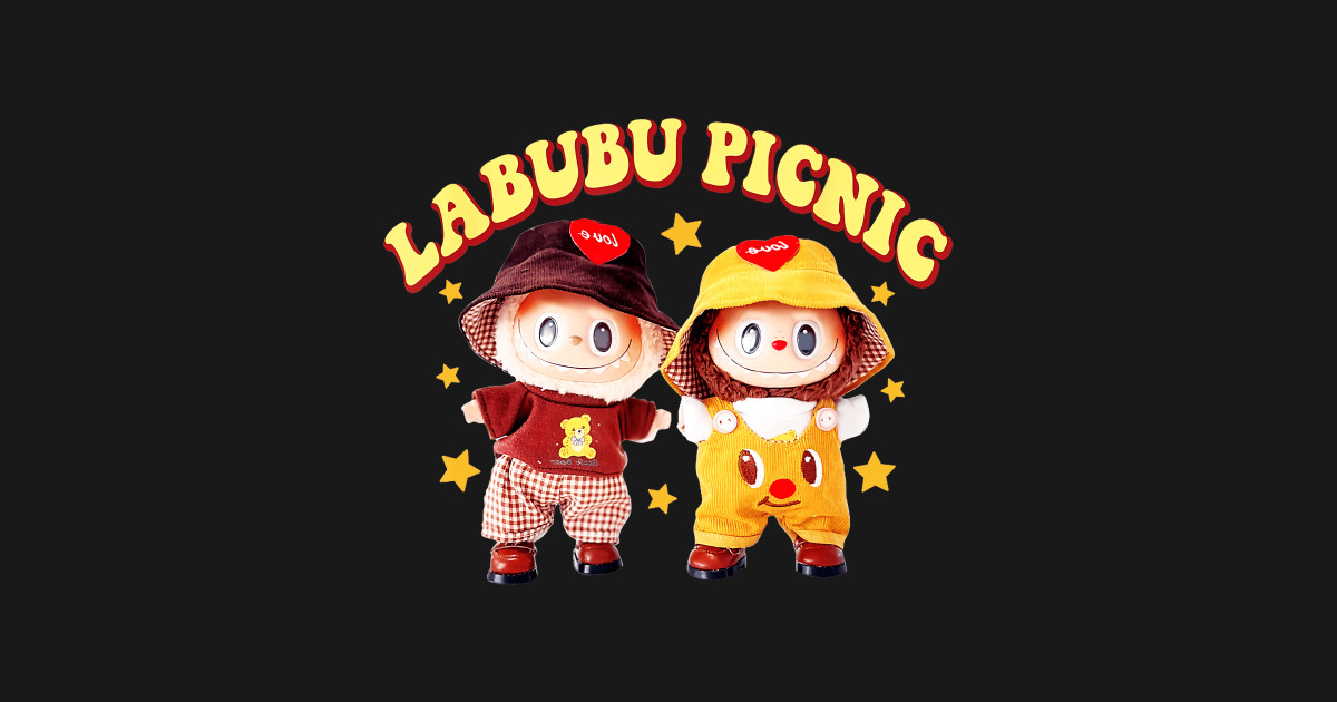 Funny Labubu Cute Labubu Picnic And Friends Meme - Labubu - T-Shirt ...