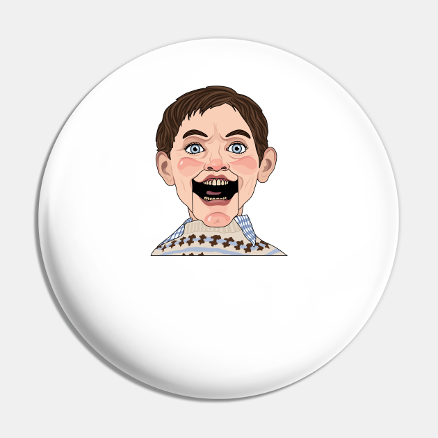 Fats | Magic 1978 | Creepy Ventriloquist Dummy - Magic - Pin | TeePublic