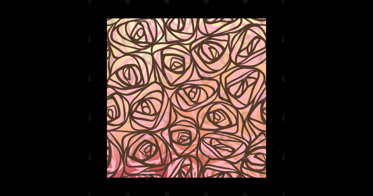 Unique Retro Pattern - Unique Retro Pattern - Sticker | TeePublic