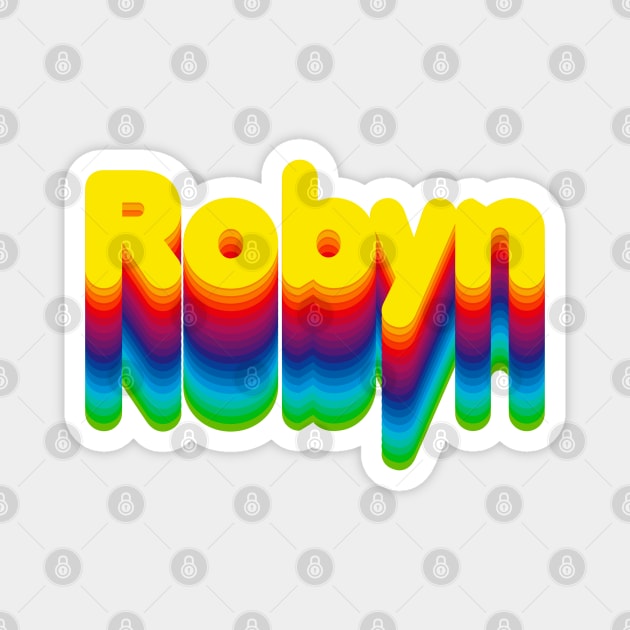 Rainbow Layers Robyn Name Label - Rainbow Layers Robyn Name Label ...