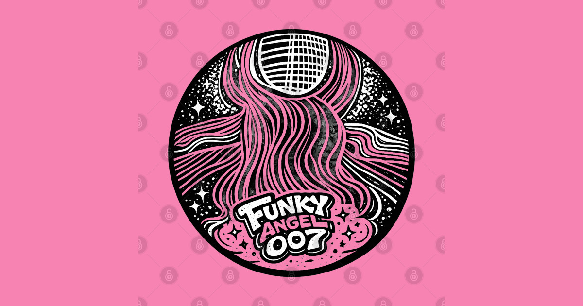 Funky Angel 007 front print - Funky Angels - T-Shirt | TeePublic