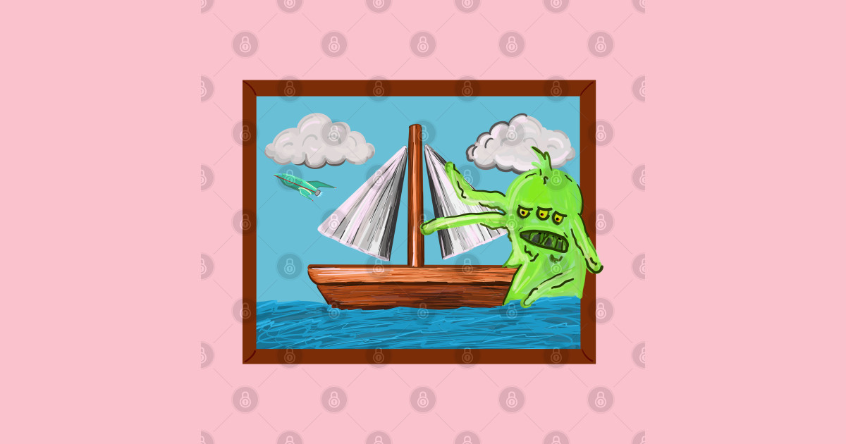 Simpsons Sailboat Painting w/ HG Blob & PlanEx Ship - The Simpsons ...