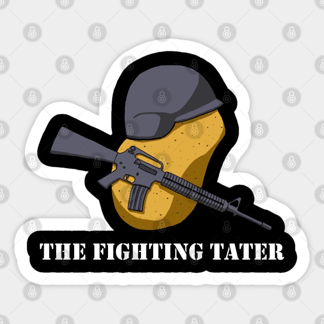 The Fighting Tater - Fighting Tater - Sticker | TeePublic