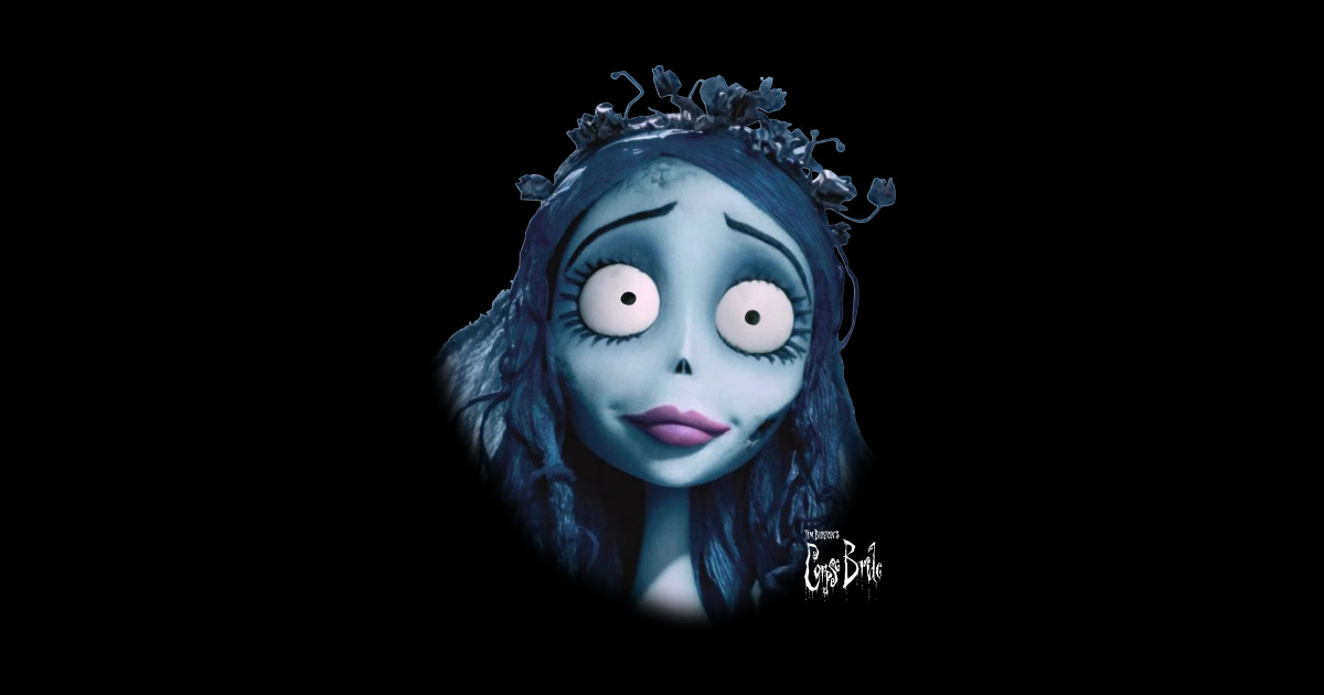 Corpse Bride Emily The Dead Bride Big Face - Corpse Bride - Sticker ...