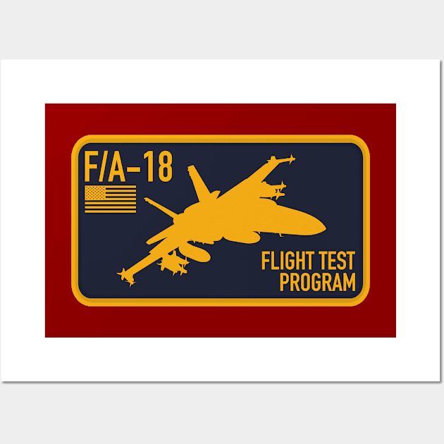 F/A-18 Hornet Flight Test Patch - F18 Hornet Fighter Bomber - Posters ...
