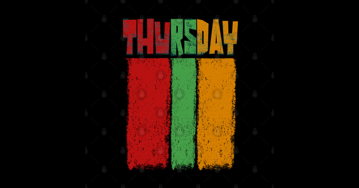 Thursday Flag Hiphop - Thursday - Sticker | TeePublic