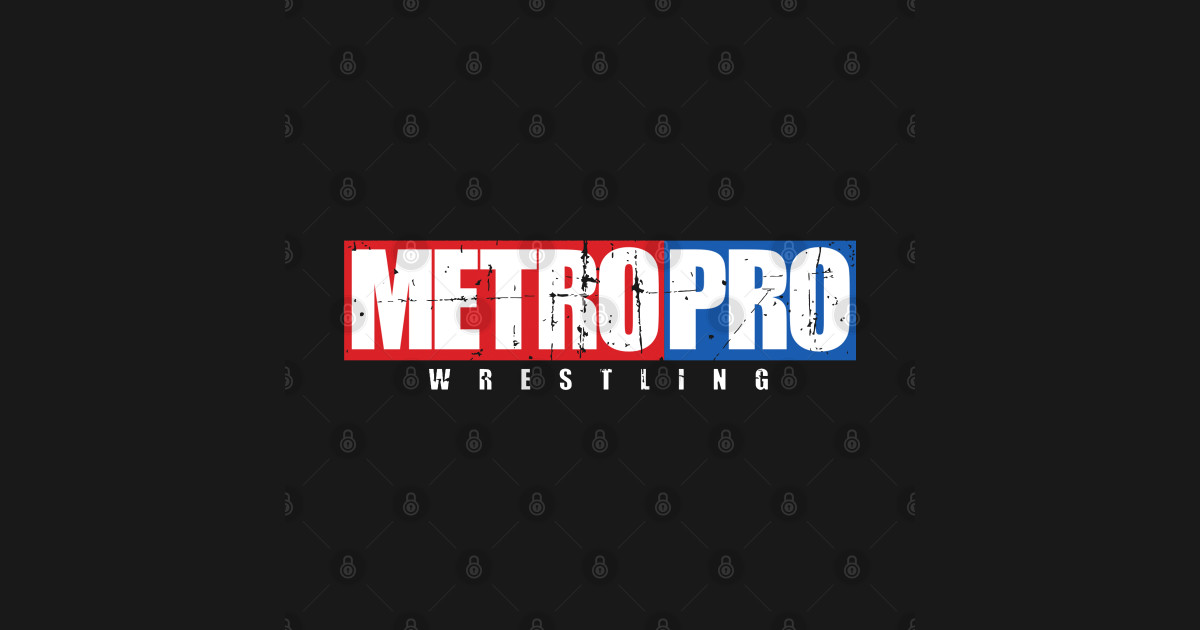 Metro Pro Wrestling - Defunct Pro Wresting Association Logo - T-Shirt ...