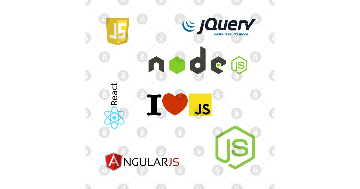 javascript ecosystem sticker set - Javascript - T-Shirt | TeePublic