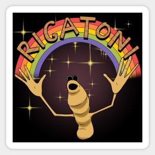 Marcus The Worm Rigatoni Pasta Stickers for Sale | TeePublic