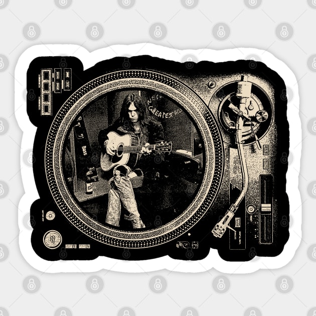 Vinyl Record Neil Young - Vinyl Record - Sticker | TeePublic