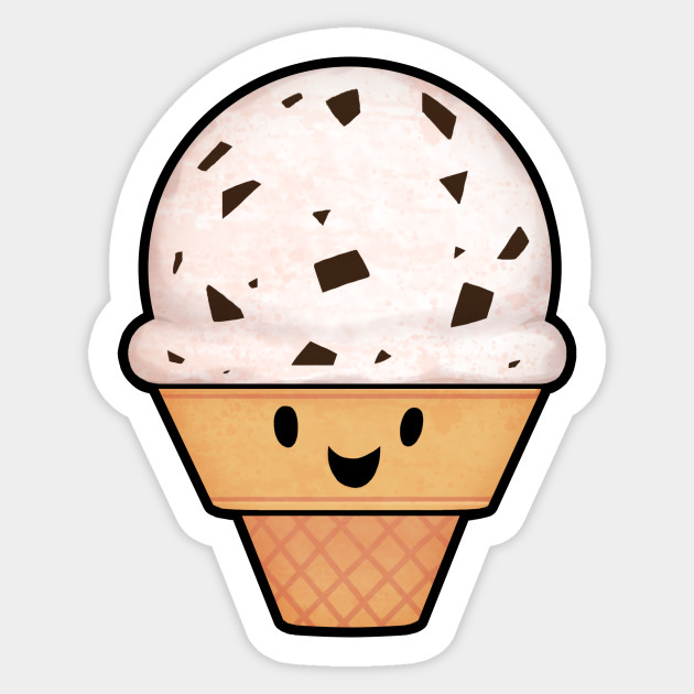 Cookies and Creme Ice cream - Ice Cream - Sticker | TeePublic