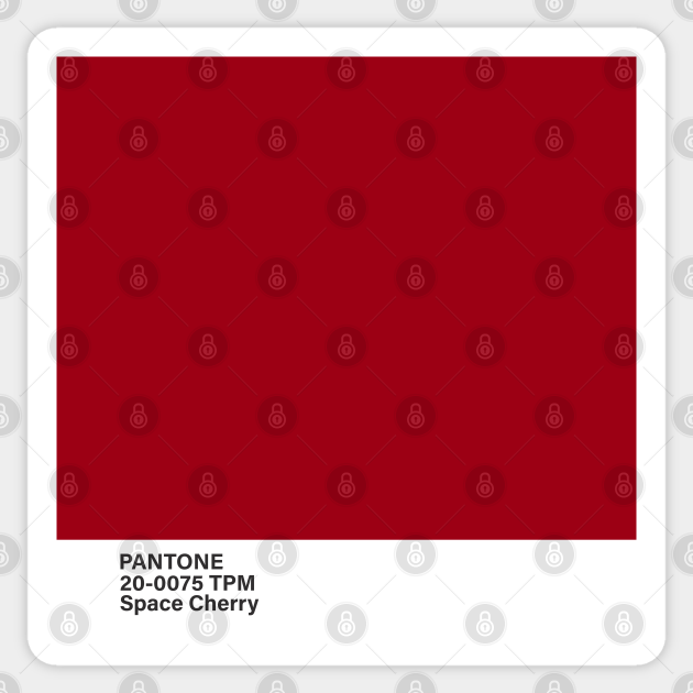 pantone 20-0075 TPM Space Cherry - Pantone Color - Sticker | TeePublic