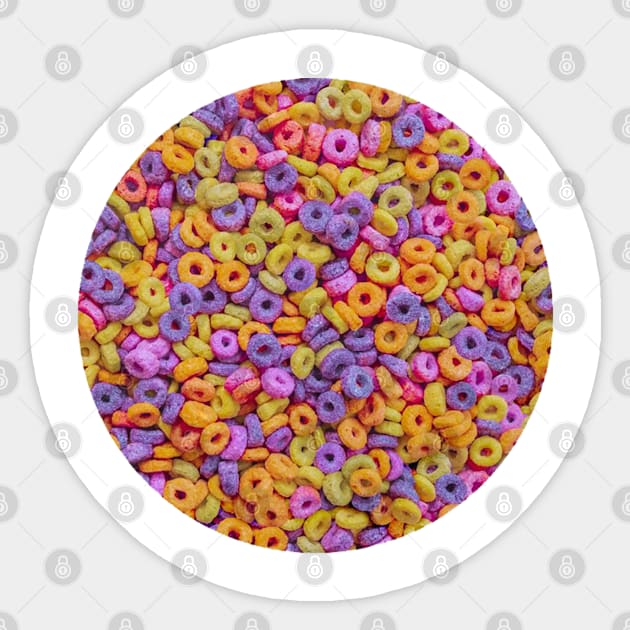 Fruit the loops - Cereal - Sticker | TeePublic