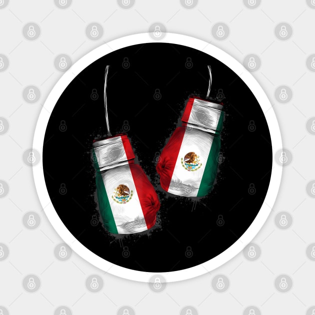 Mexico Flag Boxing Gloves Mexican Boxer Pride - Mexico - Magnet | TeePublic