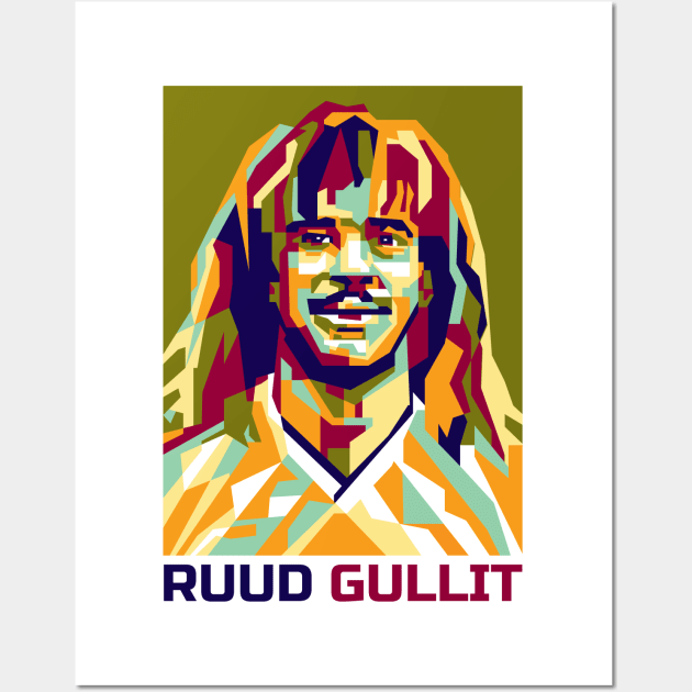 Abstract Ruud Gullit In WPAP - Ruud Gullit - Posters and Art Prints ...