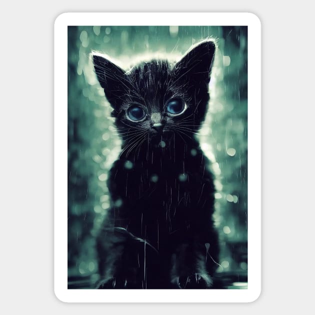 Kitty in the Matrix - Matrix - Sticker | TeePublic