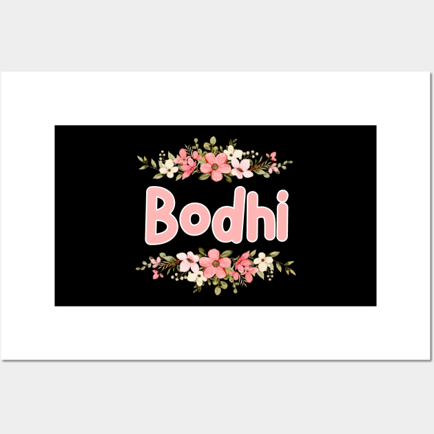 Flower Border Bodhi Name Label - Flower Border Bodhi Name Label ...