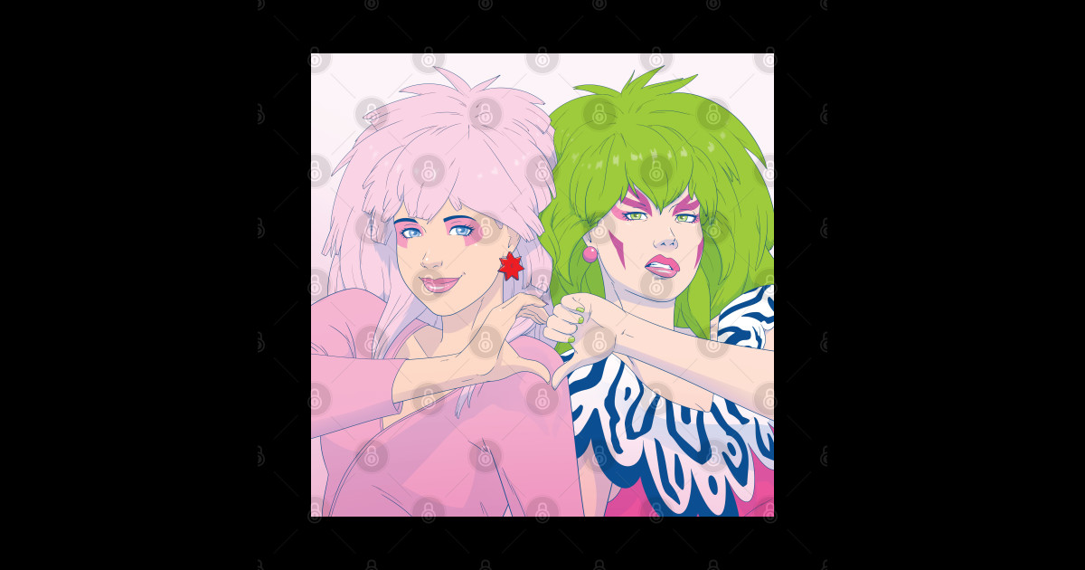 K-Jem and Pizzazz - Heart - Jem And The Holograms - Sticker | TeePublic