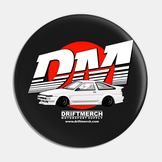 Drift Merch Motorsport Supply DM Logo AE86 with Japan Flag - Dark - Jdm ...