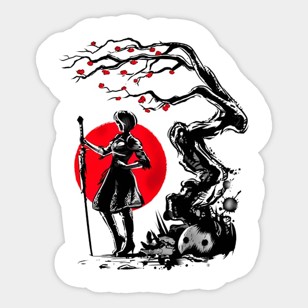 2B Nier Automata - 2b Nier Automata - Sticker | TeePublic