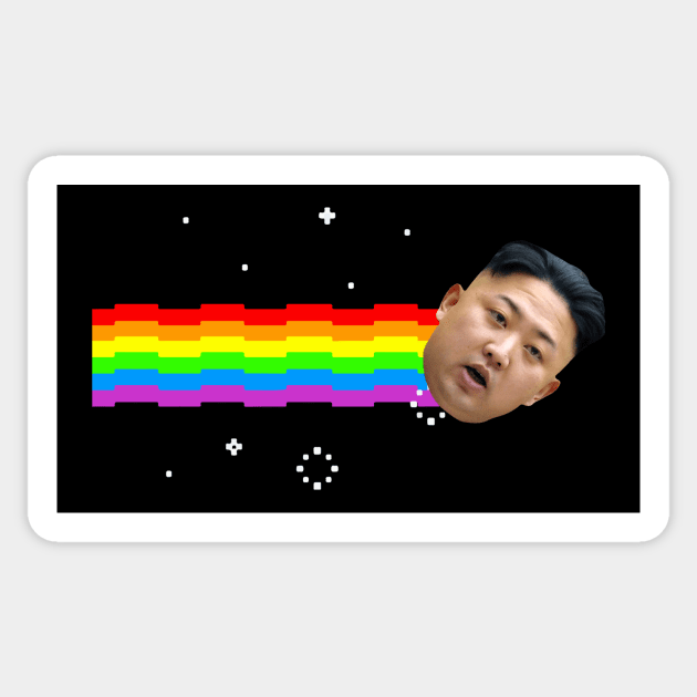 Kim Jong Un Nyan Cat - Kim Jong Un - Sticker | TeePublic