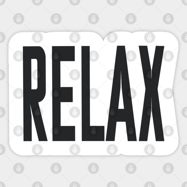 RELAX | 80s Dance Music Fan | 80s Retro Style - 80s Music - Sticker ...