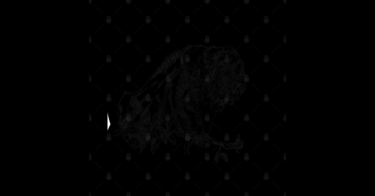 Howler Monkey Ink Drawing - Animal Ink Drawing - Sticker | TeePublic