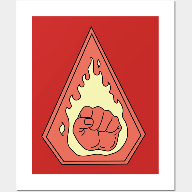 Order of the Flaming Fist Coat of Arms - Dungeons And Dragons - Posters ...