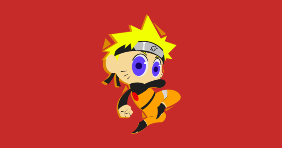 Naruto with a chibi style - Anime And Manga - T-Shirt | TeePublic