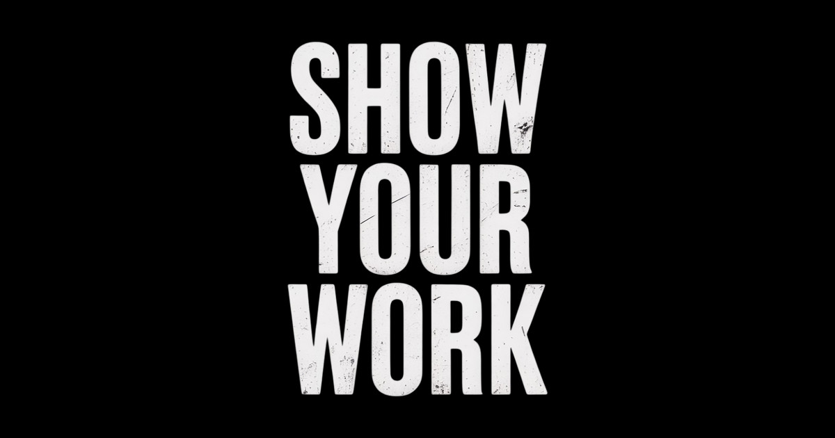 Math Teacher - Show Your Work - Math Teacher Show Your Work - Sticker ...