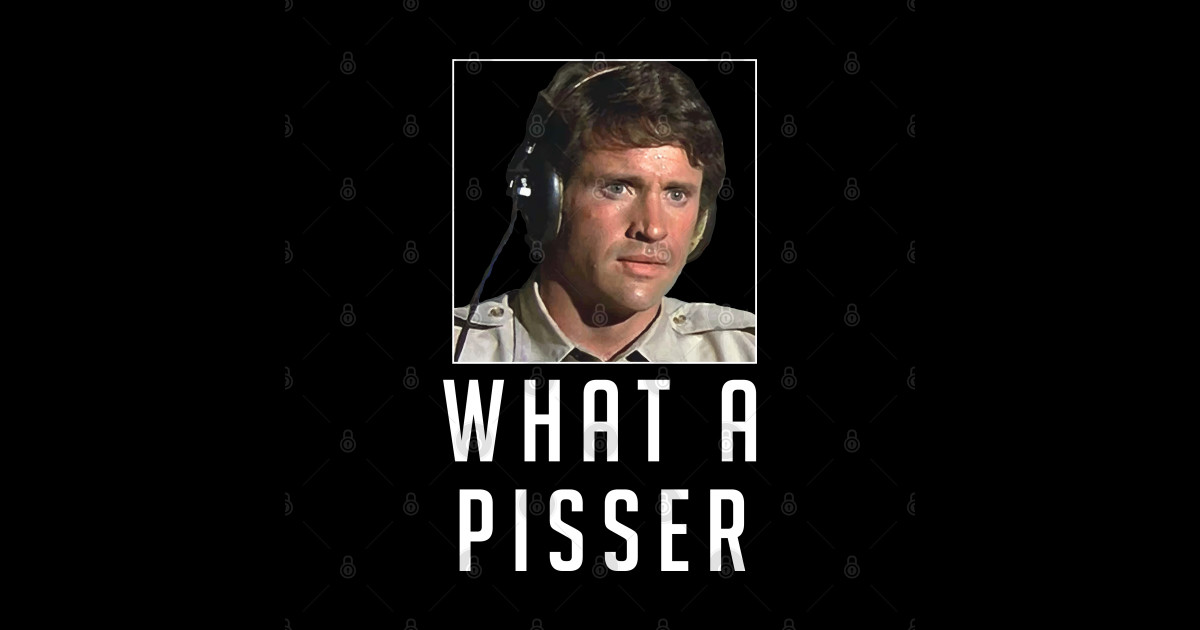 What a pisser - Airplane - Sticker | TeePublic