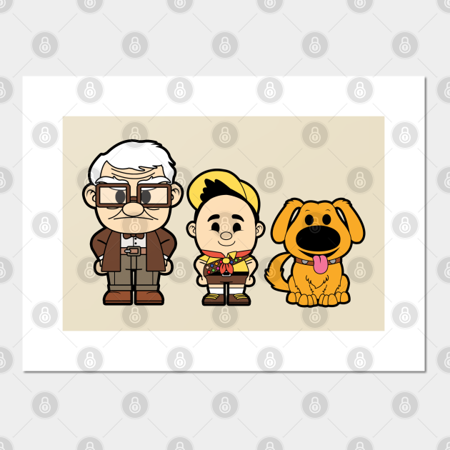 Carl, Russell and Doug - Up Movie - Posters and Art Prints | TeePublic