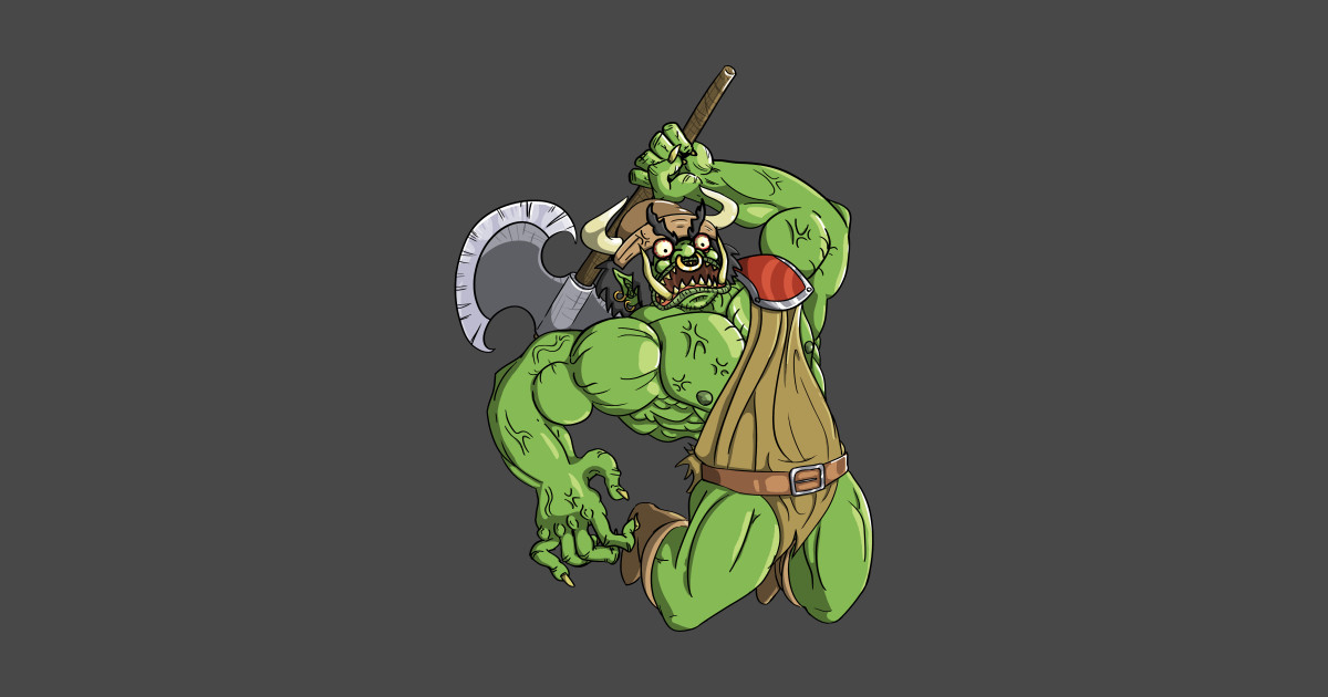 Orc Rage! - Dungeons And Dragons - T-Shirt | TeePublic