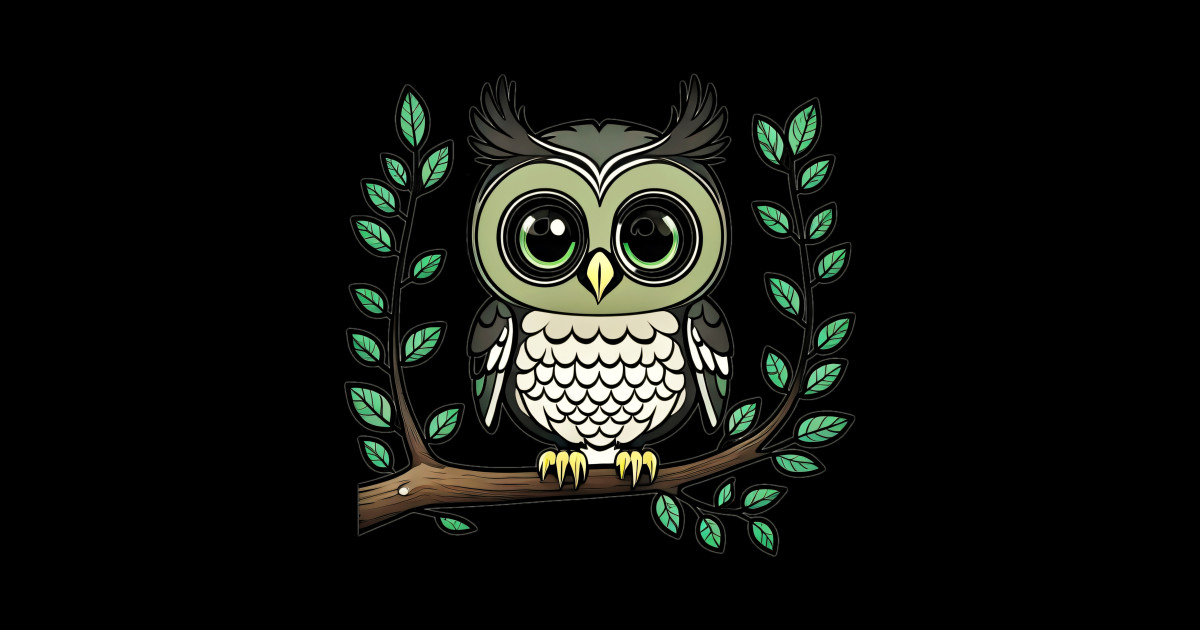 Wise owl - Owl - Sticker | TeePublic