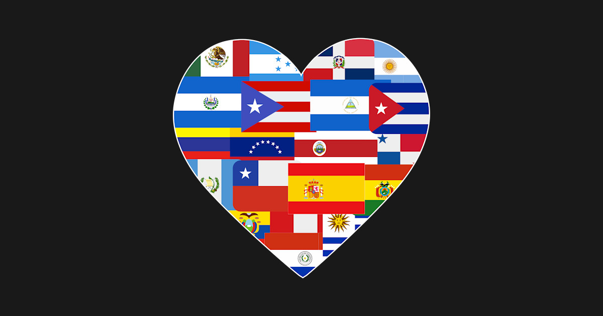 Hispanic Heritage Month Hearts Flags - Hispanic Heritage Month Hearts ...