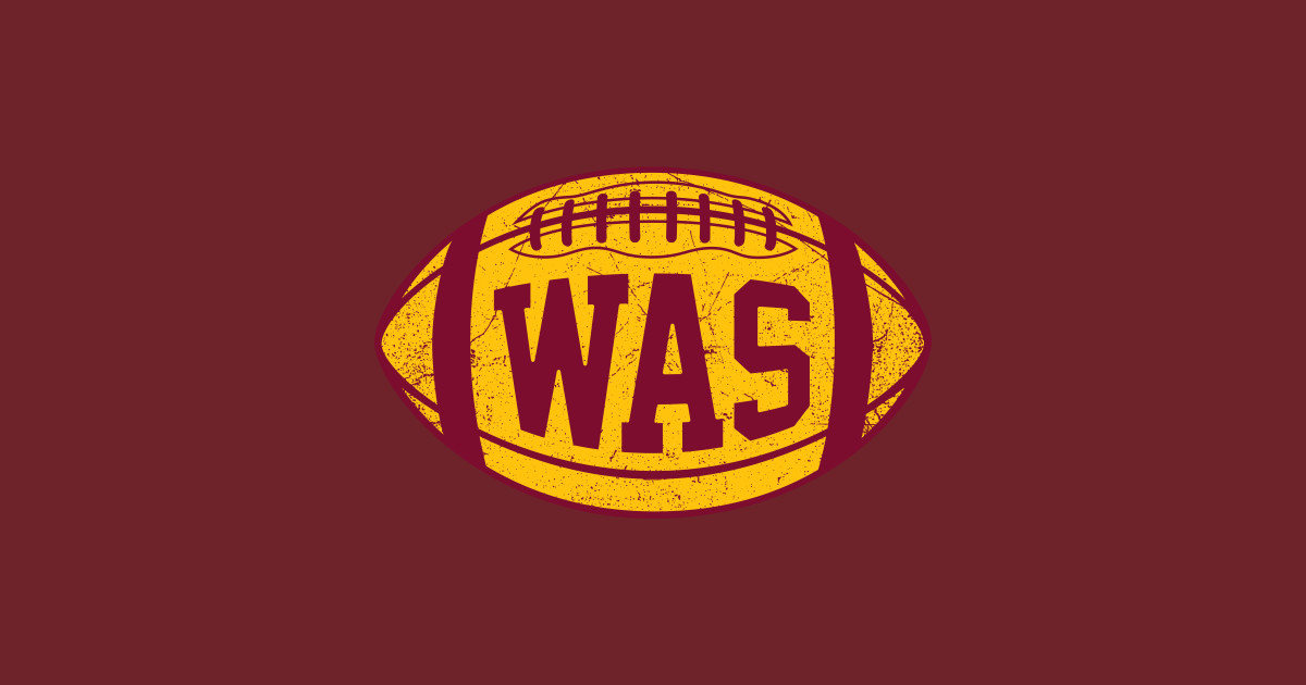 WAS Retro Football - Burgundy - Redskins - T-Shirt | TeePublic