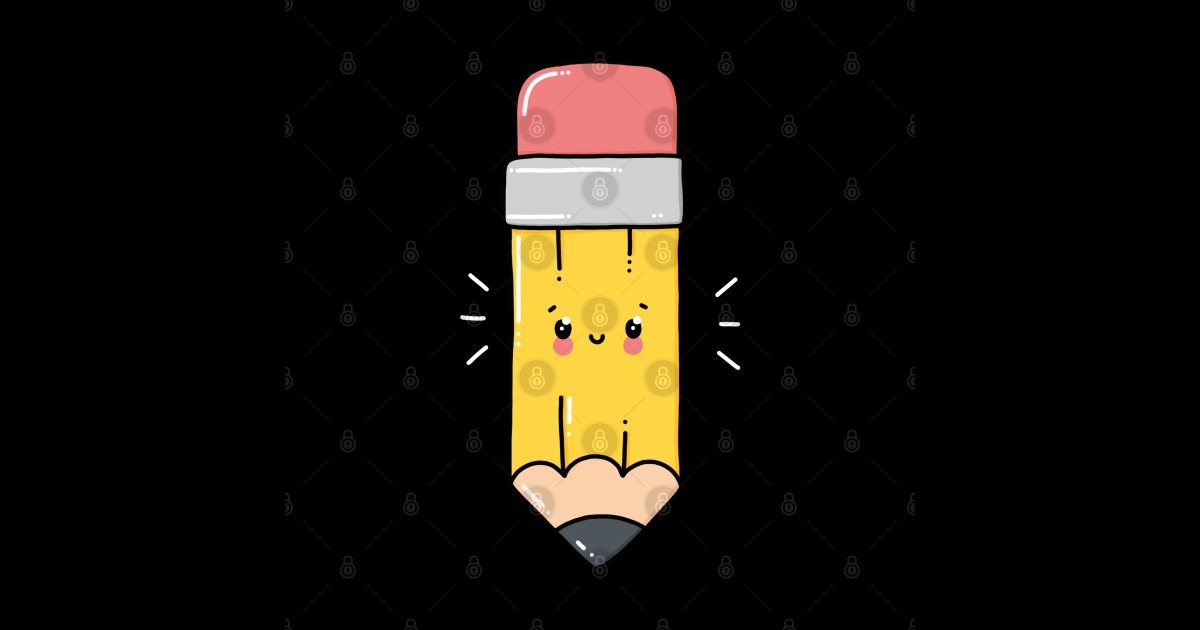 Cute Pencil - Artist - Sticker | TeePublic