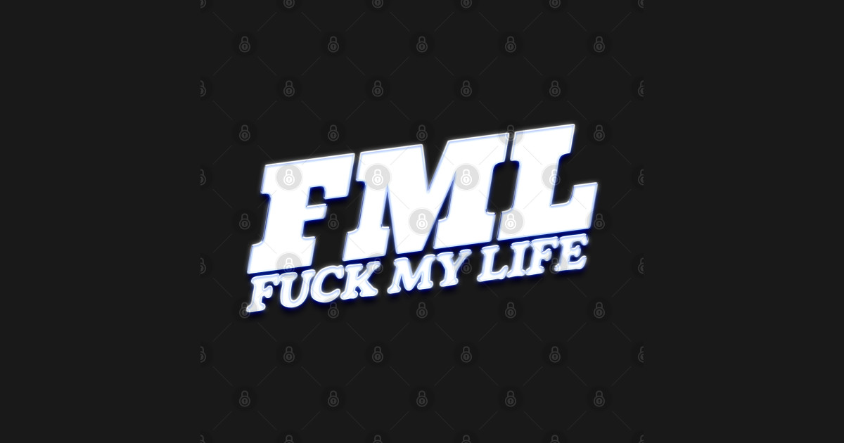 FML //// Retro Typography Design - Fml - T-Shirt | TeePublic