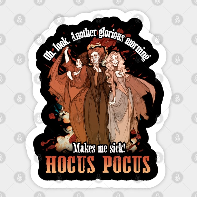 Hocus Cartoon Character - Pocus - Sticker | TeePublic
