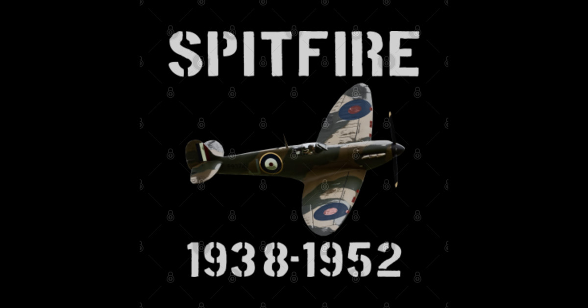 RAF Supermarine Spitfire WW2 Fighter Plane - Spitfire - Tapestry ...