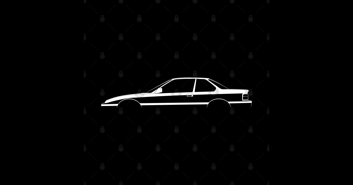 Honda Prelude (BA3) Silhouette - Honda Prelude - Sticker | TeePublic