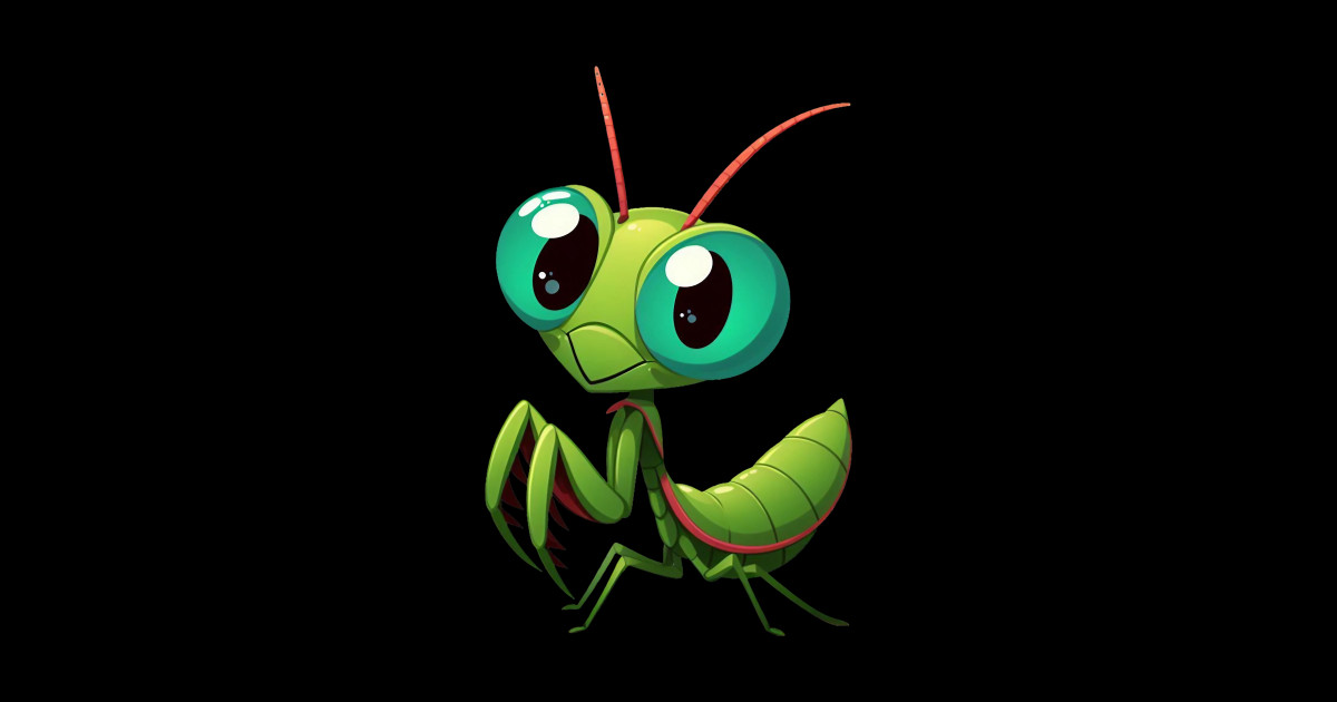 Cute Mantis - Mantis - Sticker | TeePublic