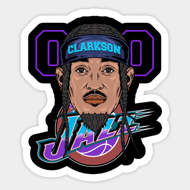 JORDAN CLARKSON 00 - Jordan Clarkson Utah Jazz - Sticker | TeePublic